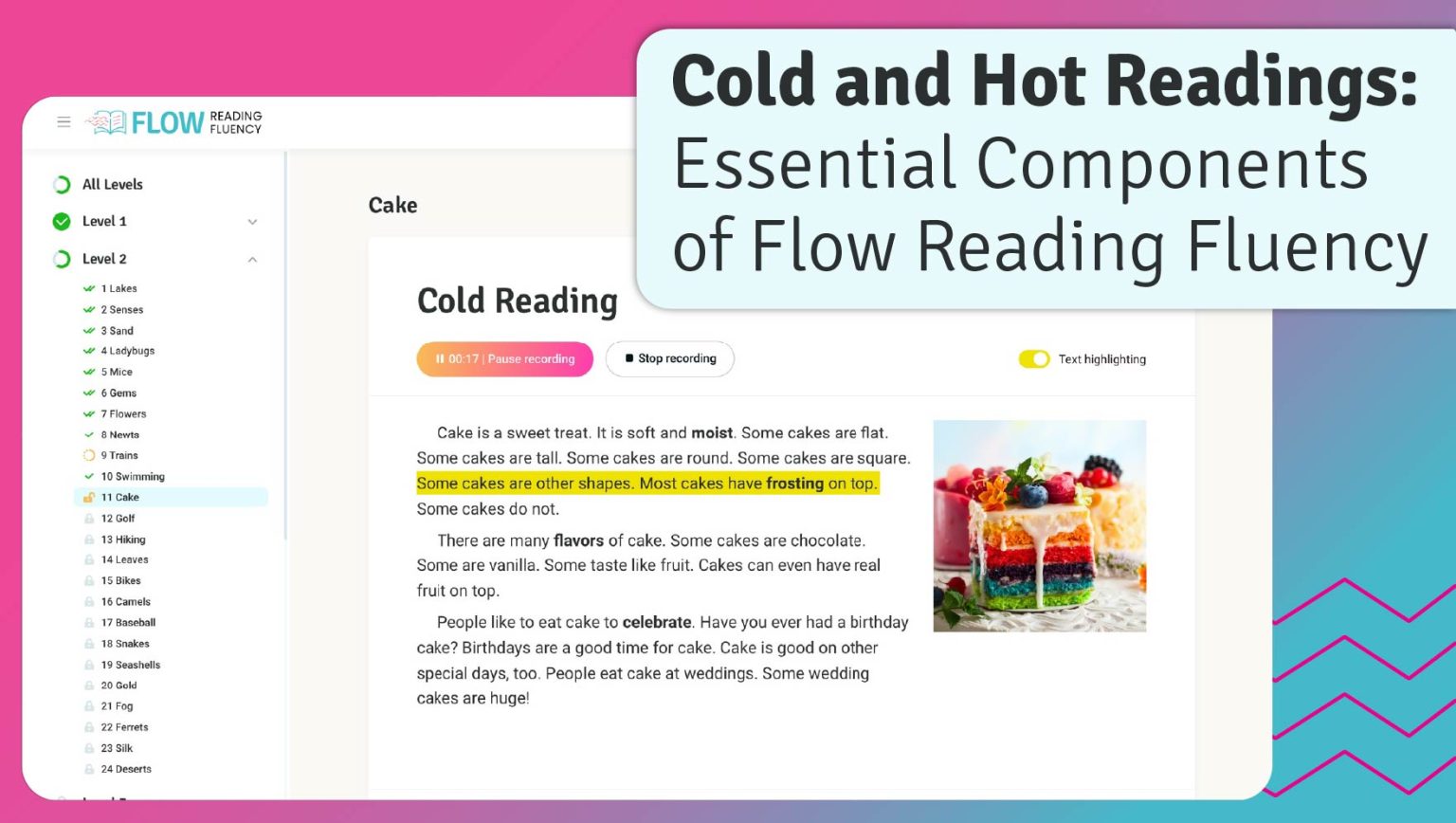 Cold and Hot Readings: Enhancing Reading Fluency - Flow Reading Fluency - Improve Reading ...